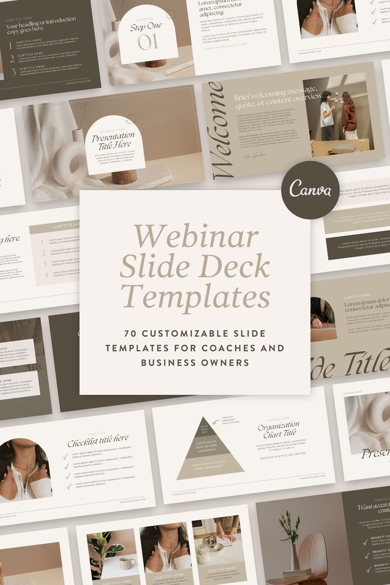 Presentation Slide Deck Canva Slide Templates Webinar Online Course ...