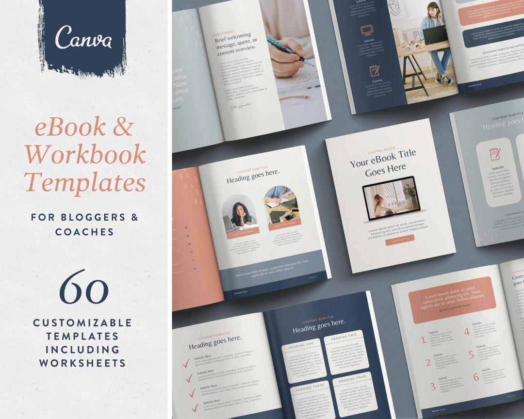 Ebook Workbook Templates for Canva Worksheets Lead Magnet Design ...