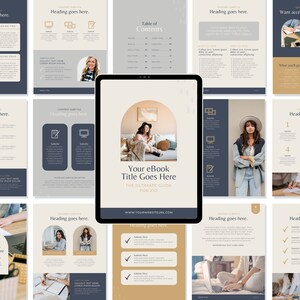 Online Course Templates for Canva, Course Creator Template Bundle ...