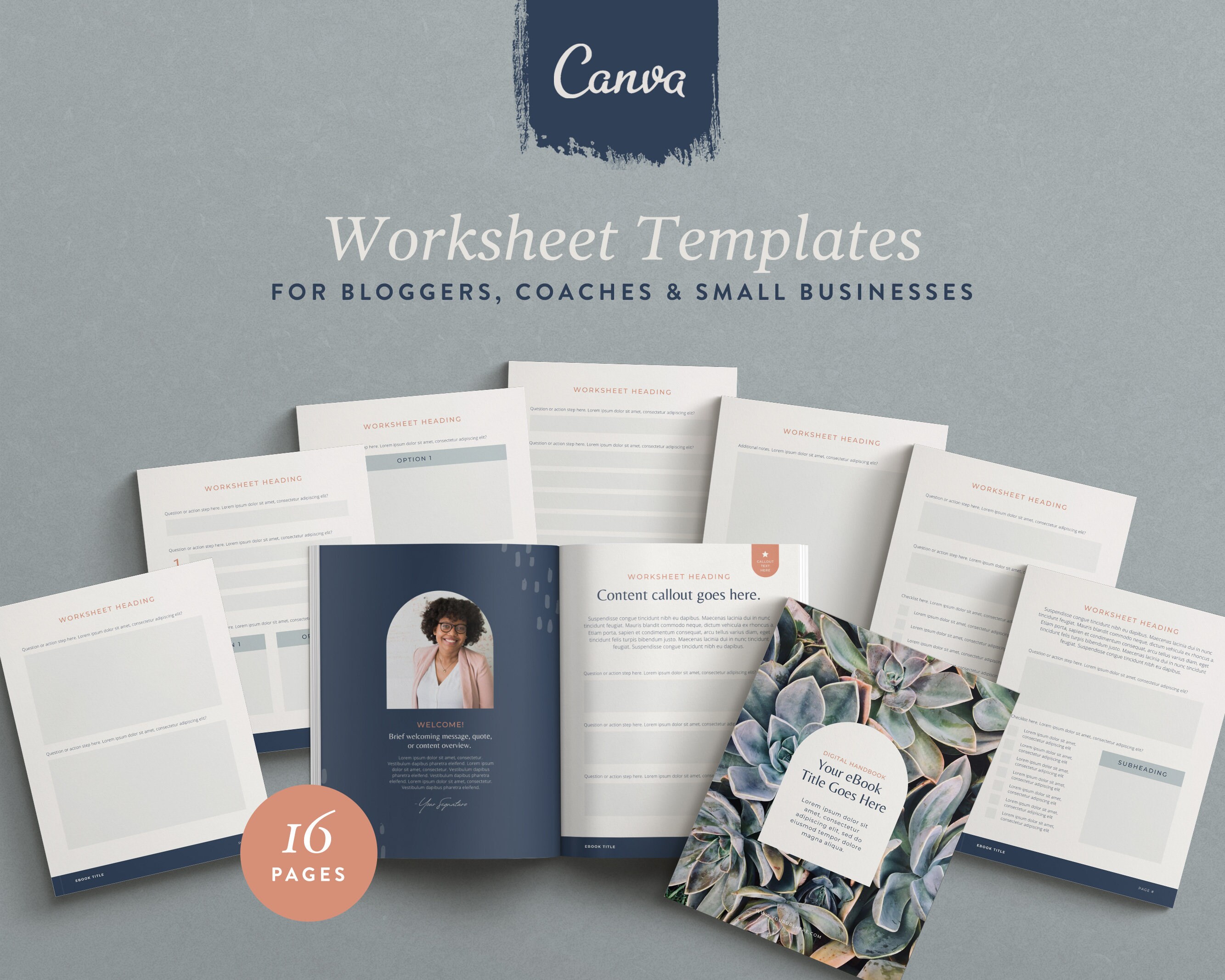 Workbook Template Bundle for Canva | Worksheet Templates | Lead Magnet ...