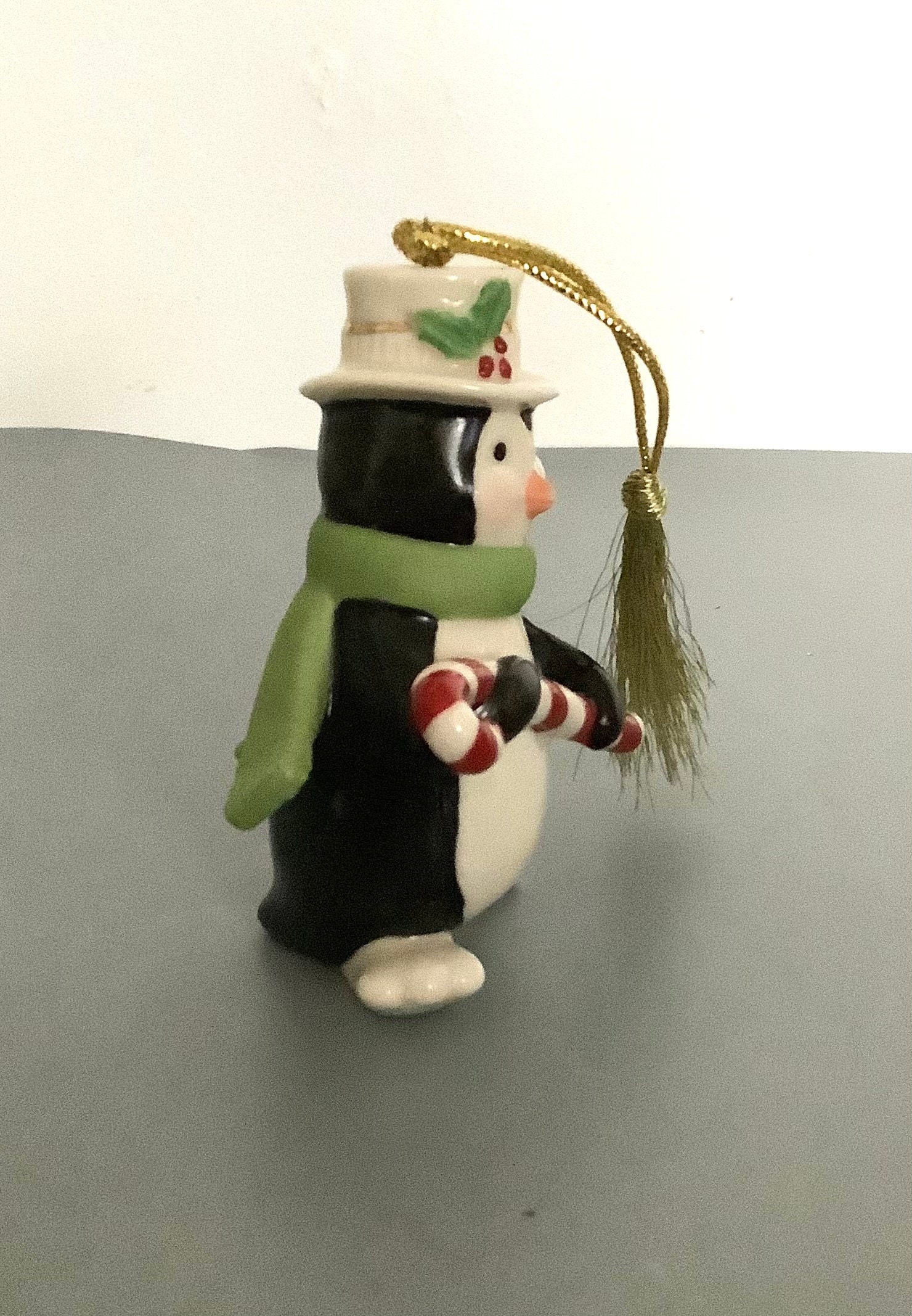 Vintage Lenox Very Merry Porcelain Penguin Ornament With Top Hat and ...
