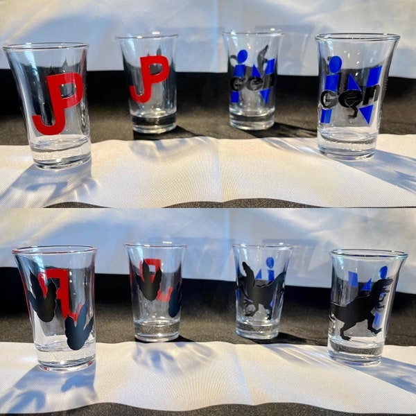 Jurassic Park Shot Glasses Etsy