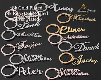 Custom Name Keychain | Etsy