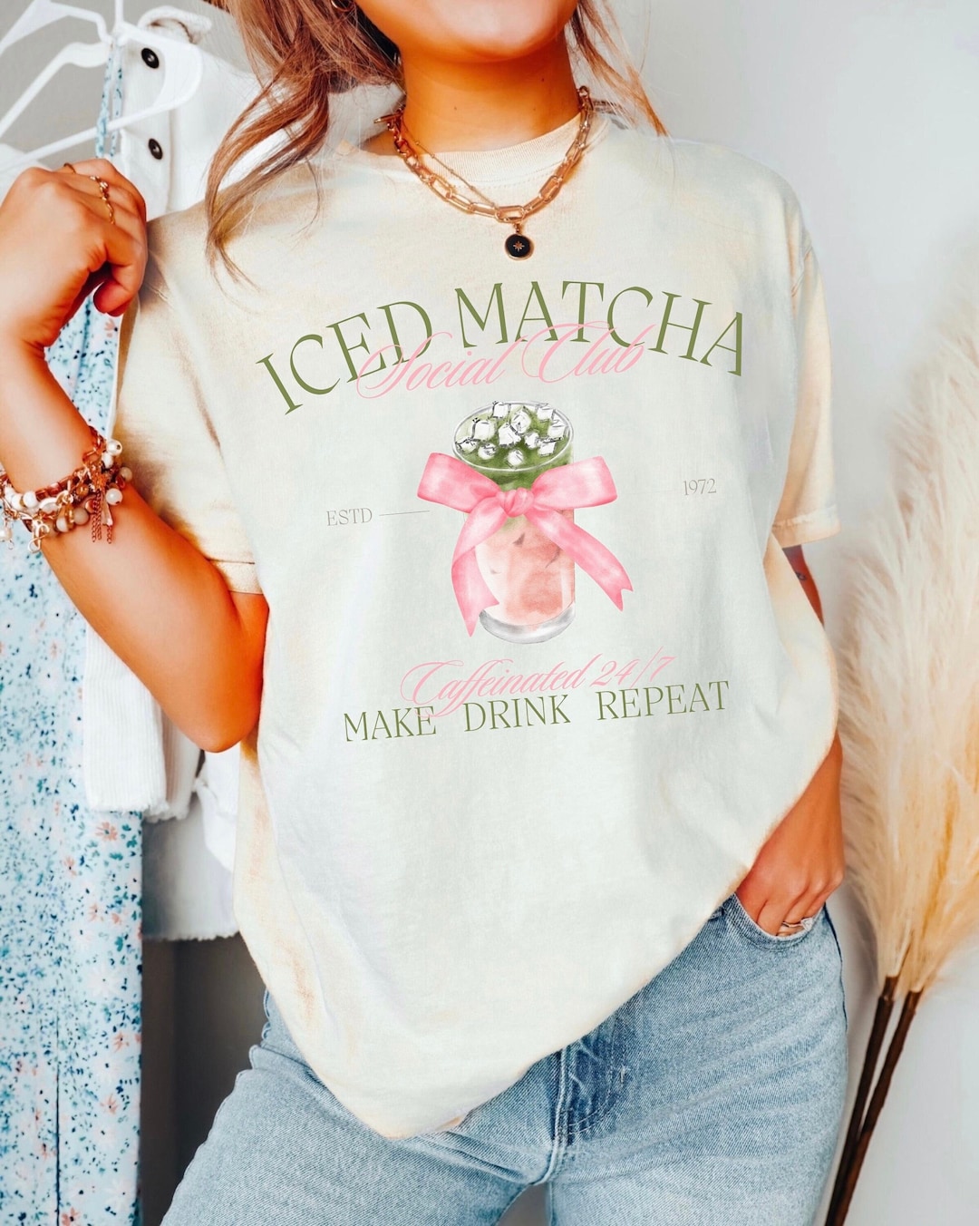 Iced Matcha Social Club Shirt, Matcha Mama Tshirt, Gift for Matcha ...