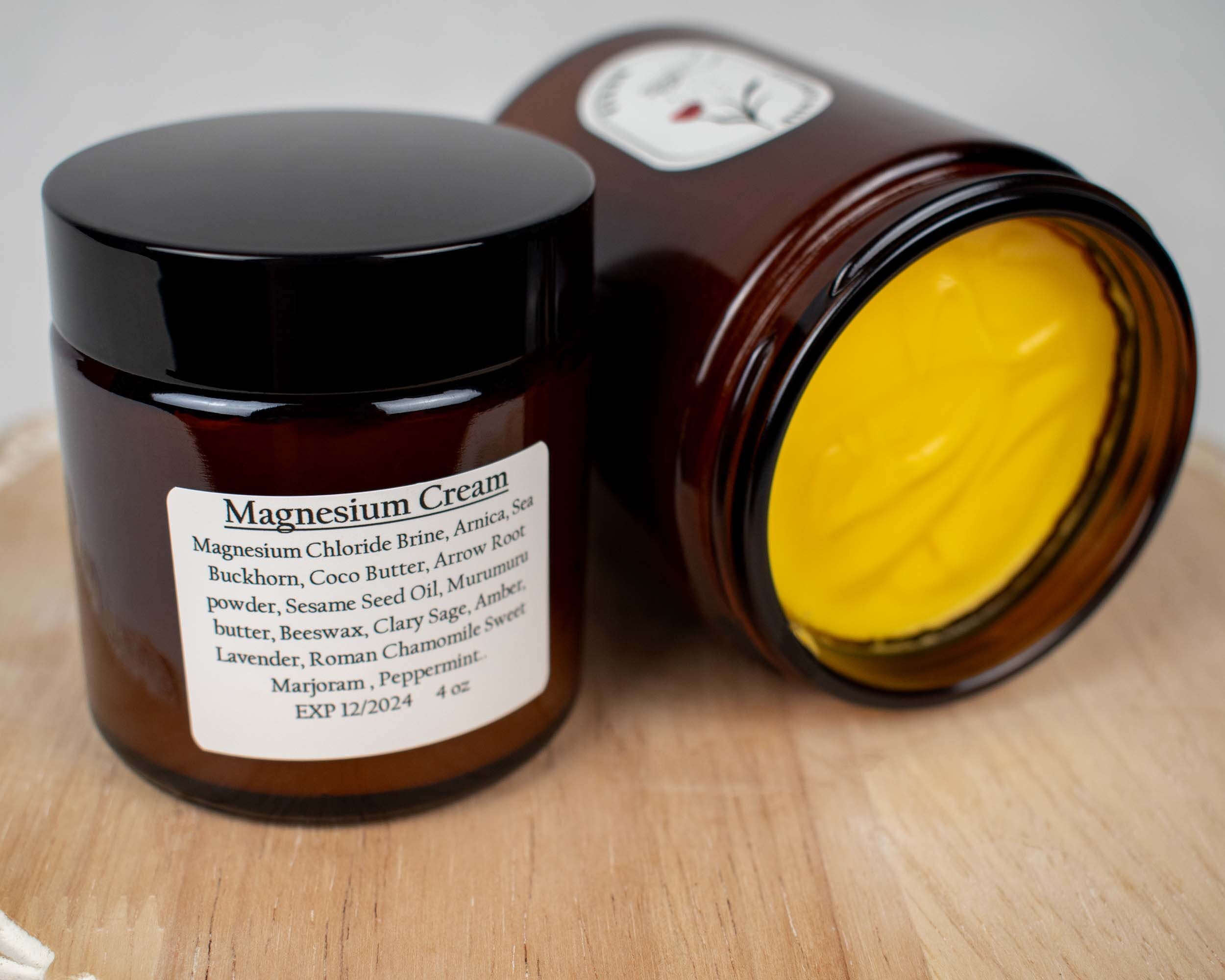 Magnesium Cream: Organic Calming Therapeutic Cream for Massages, Aches ...