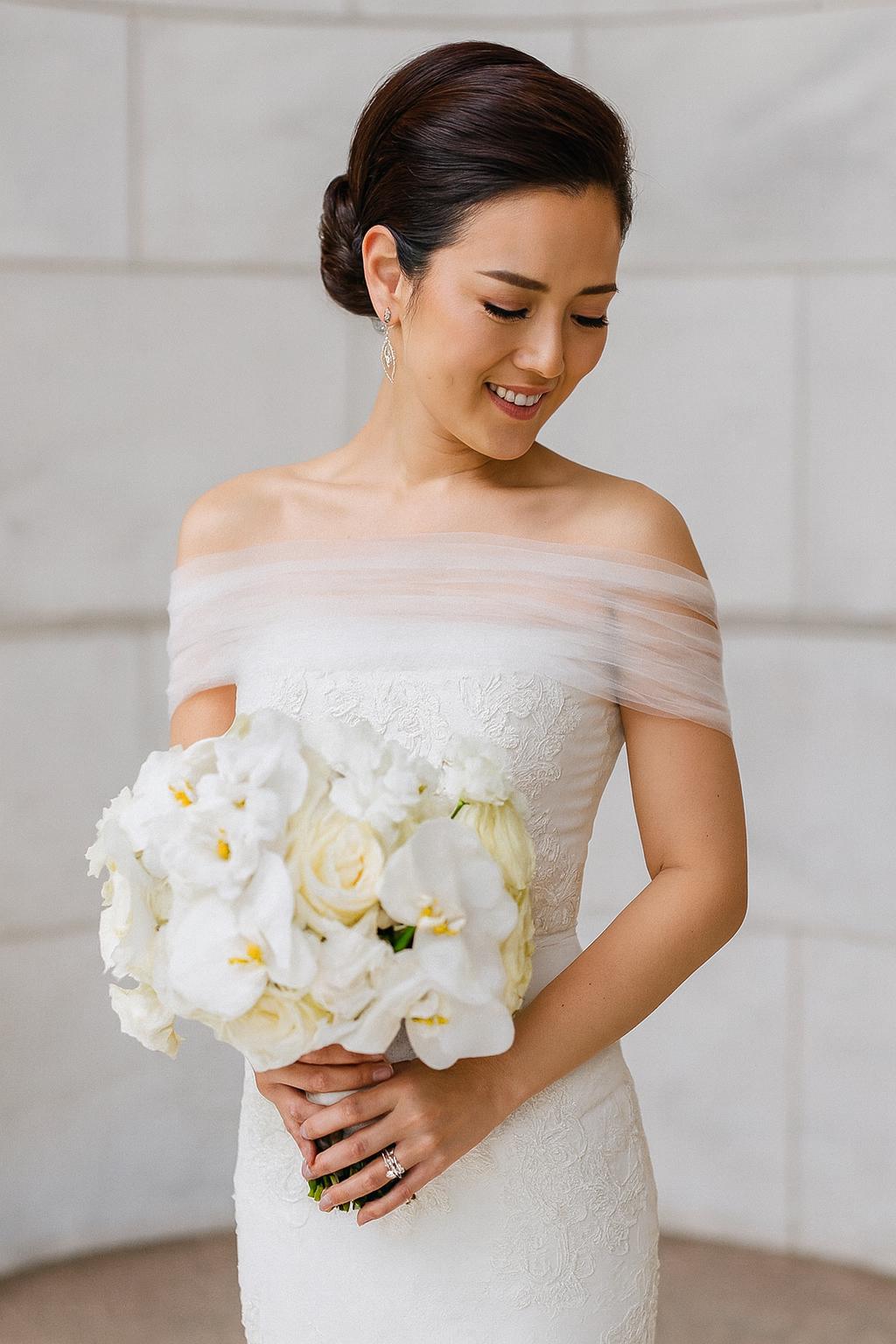 Bridal Tulle Wrap Top | off Shoulder Soft Tulle Cover up for Dresses ...