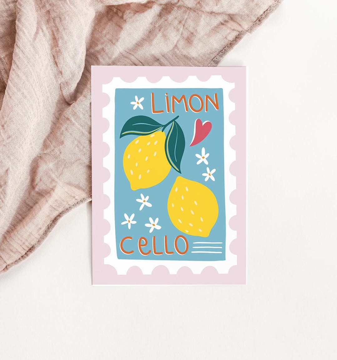 Limoncello Card - Etsy