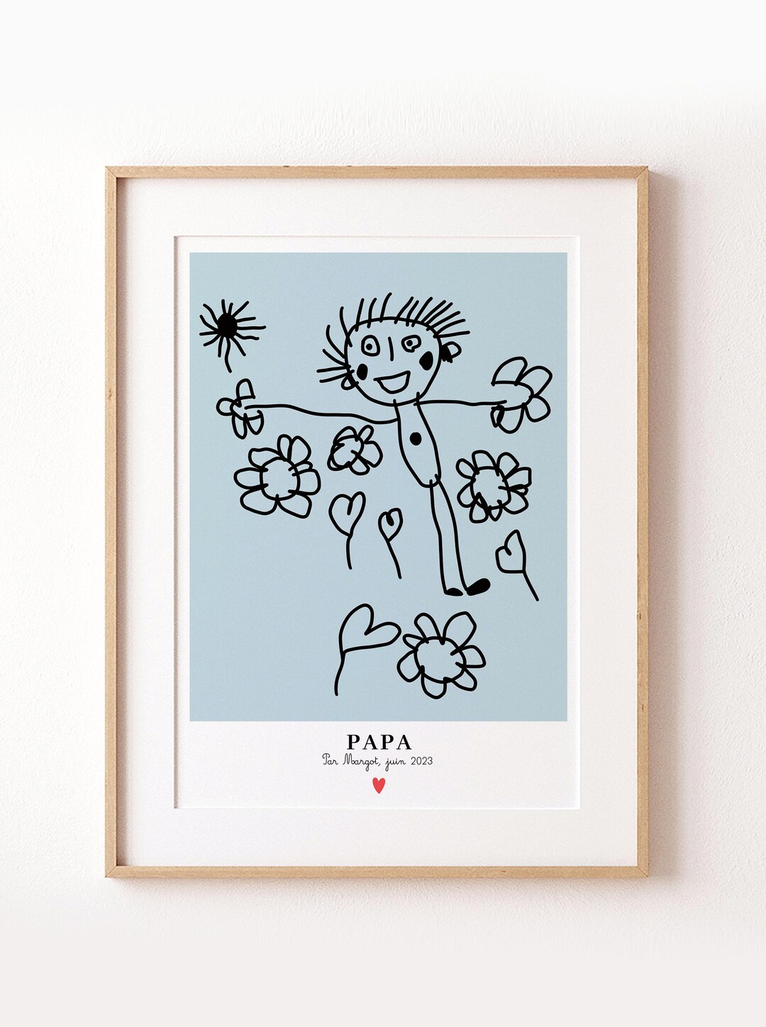Child's Drawing Poster - TO BE PERSONALIZED - Etsy