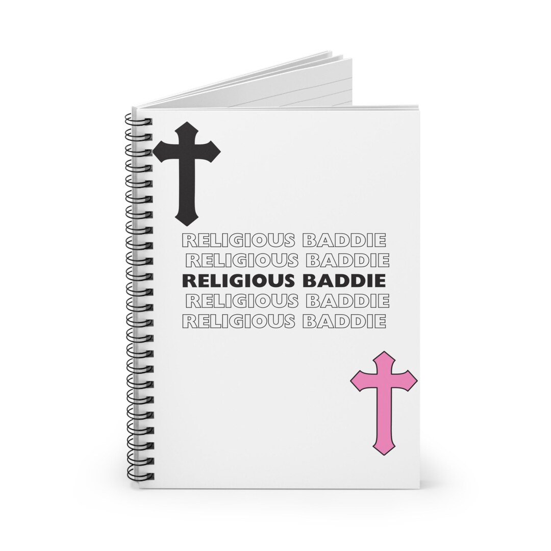 Religious Baddie Spiral Notebook Ruled Line - Etsy