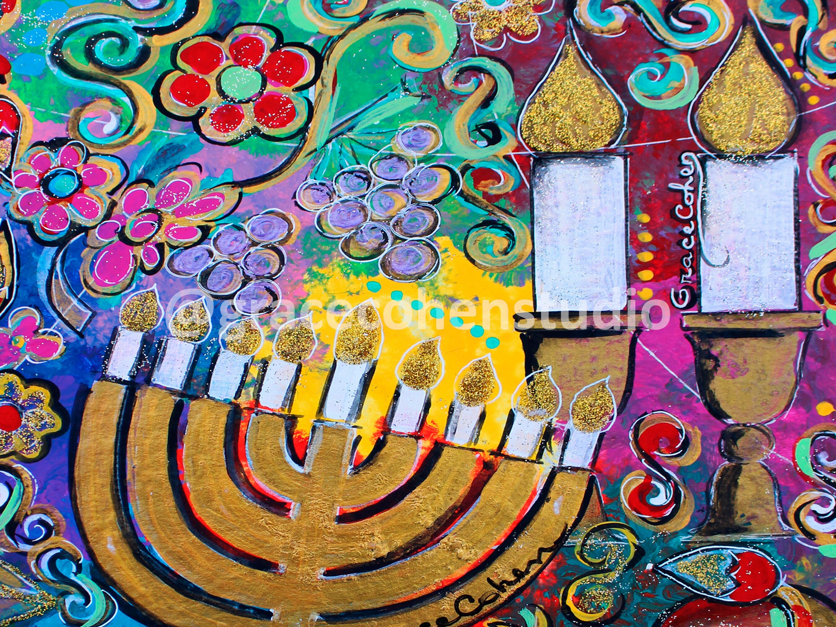 Judaica Art Print Judaica Artwork Judaica Wall Art Jerusalem Jewish Art ...