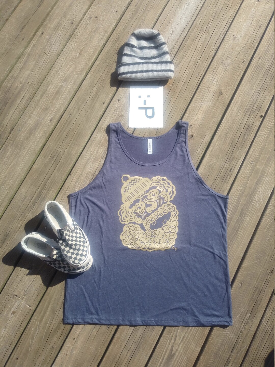 Goon Squad XL Heathered Navy & Gold Adult Unisex Graphic Tank Top by ...