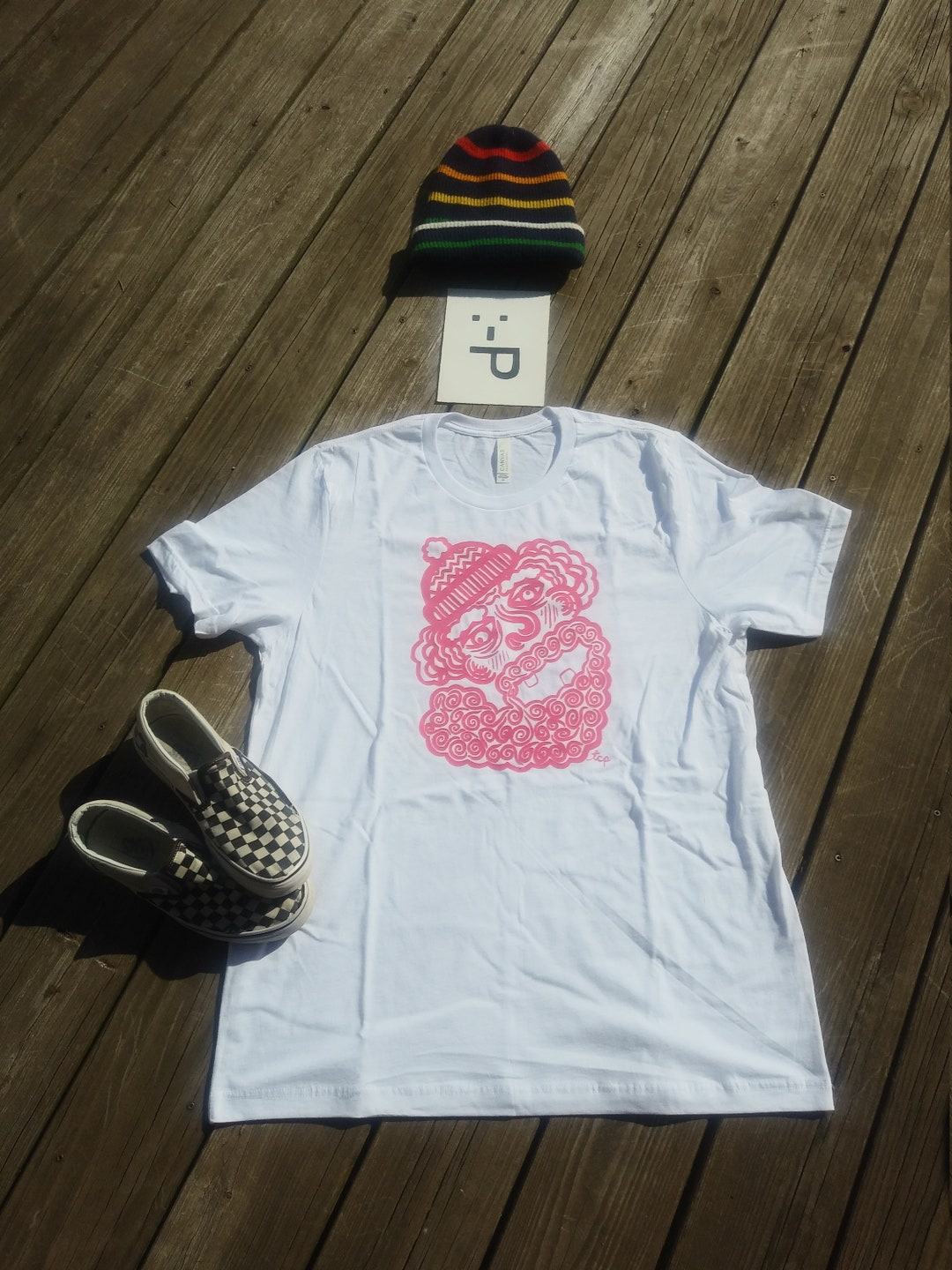 Goon Squad XL White & Pink Adult Unisex Graphic T-shirt by Tcp / Cat ...