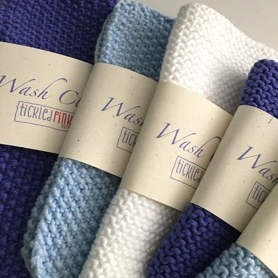 Hand Knitted Wash Cloth/face Cloth 100% Cotton - Etsy