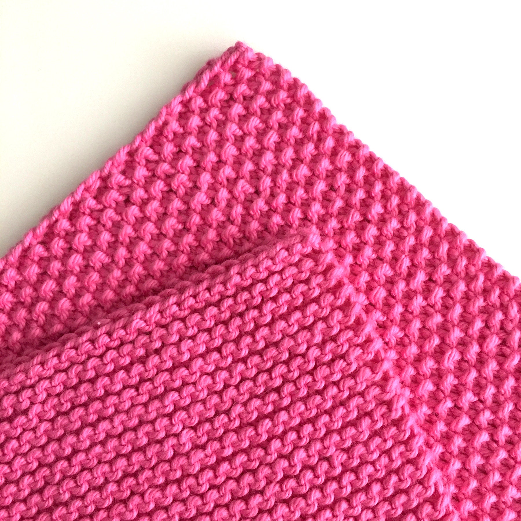Hand Knitted Wash Cloth/face Cloth 100% Cotton - Etsy
