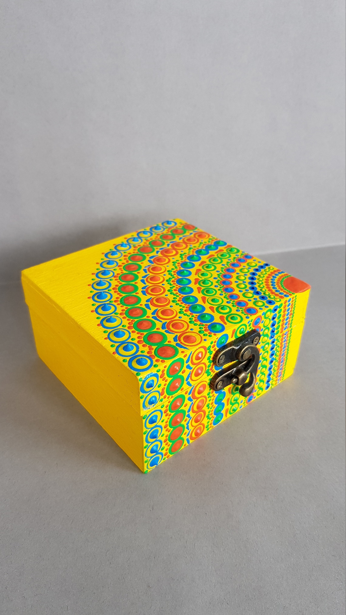 Hand Painted Mandala Jewelry Box Personalized Wooden Box - Etsy