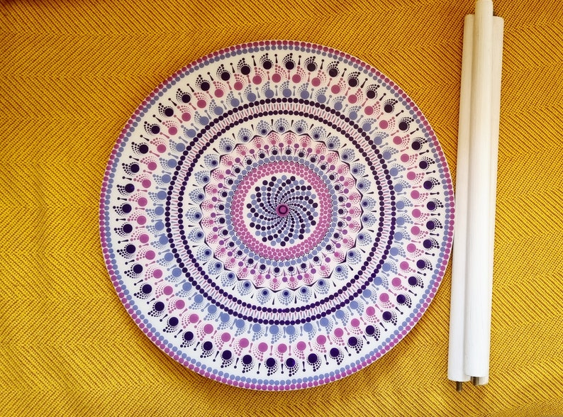 Artistic Mandala Dot Art Center Table, Wooden Tea Table, Coffee Table ...