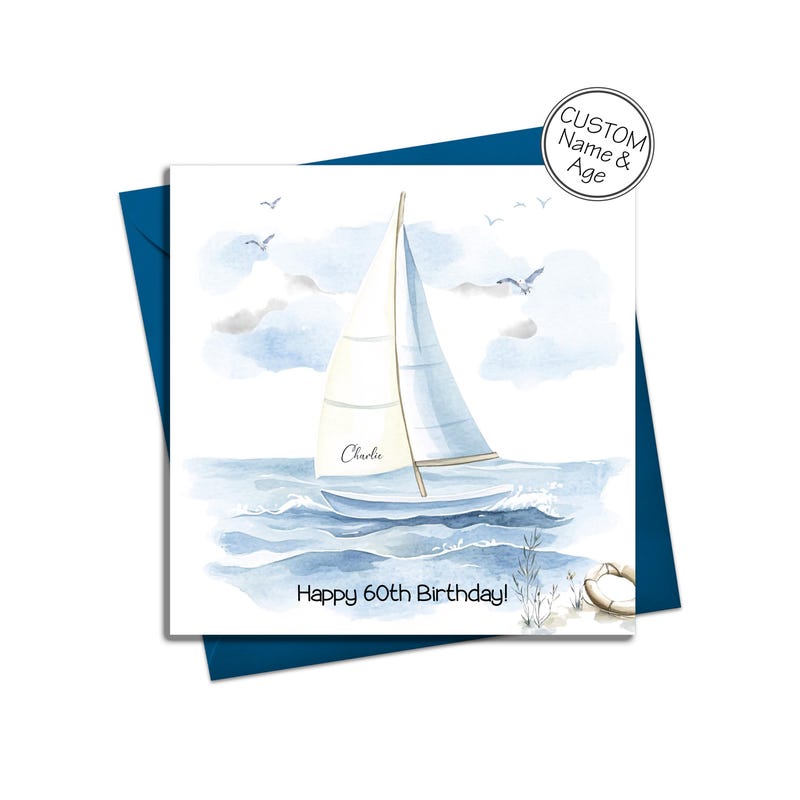 Sailing Into 50 Birthday - Etsy UK