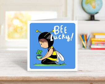 Bee Good Luck Card - Etsy