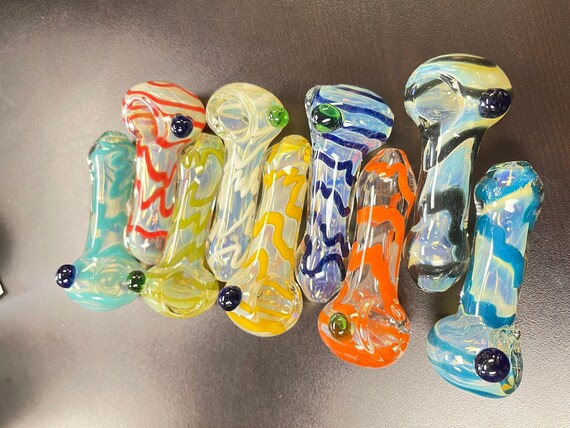 Hand Pipe 3' Smoking Glass Pipe Tobacco Pipe - Etsy