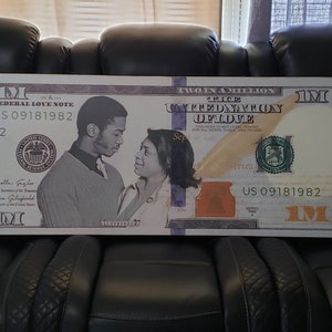 Custom Big Face 100 Dollar Bill Canvas Art | Fat Money Stack ...