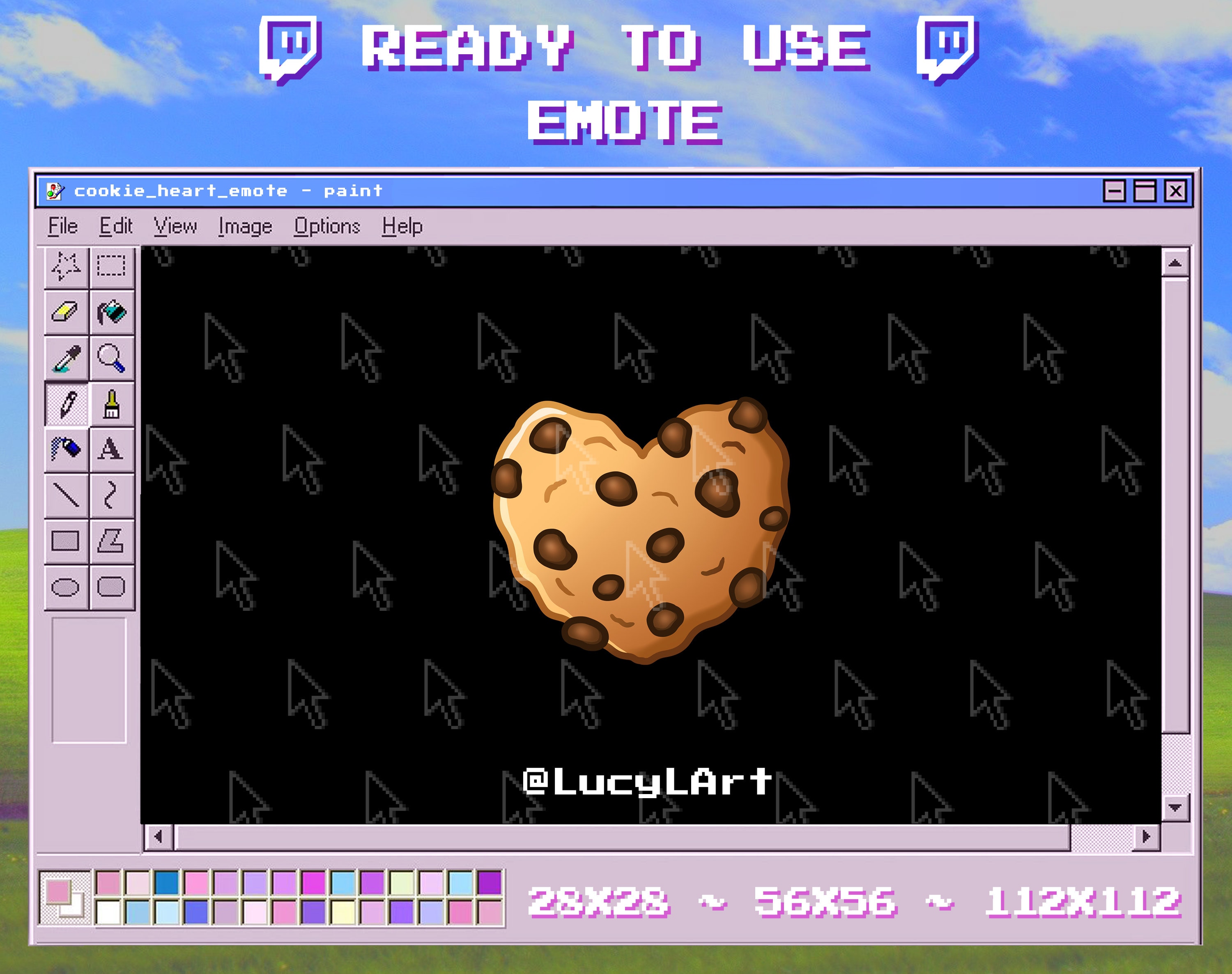 Twitch Emote / Heart Emote/ Cookie Heart / Streamer / Aesthetic ...