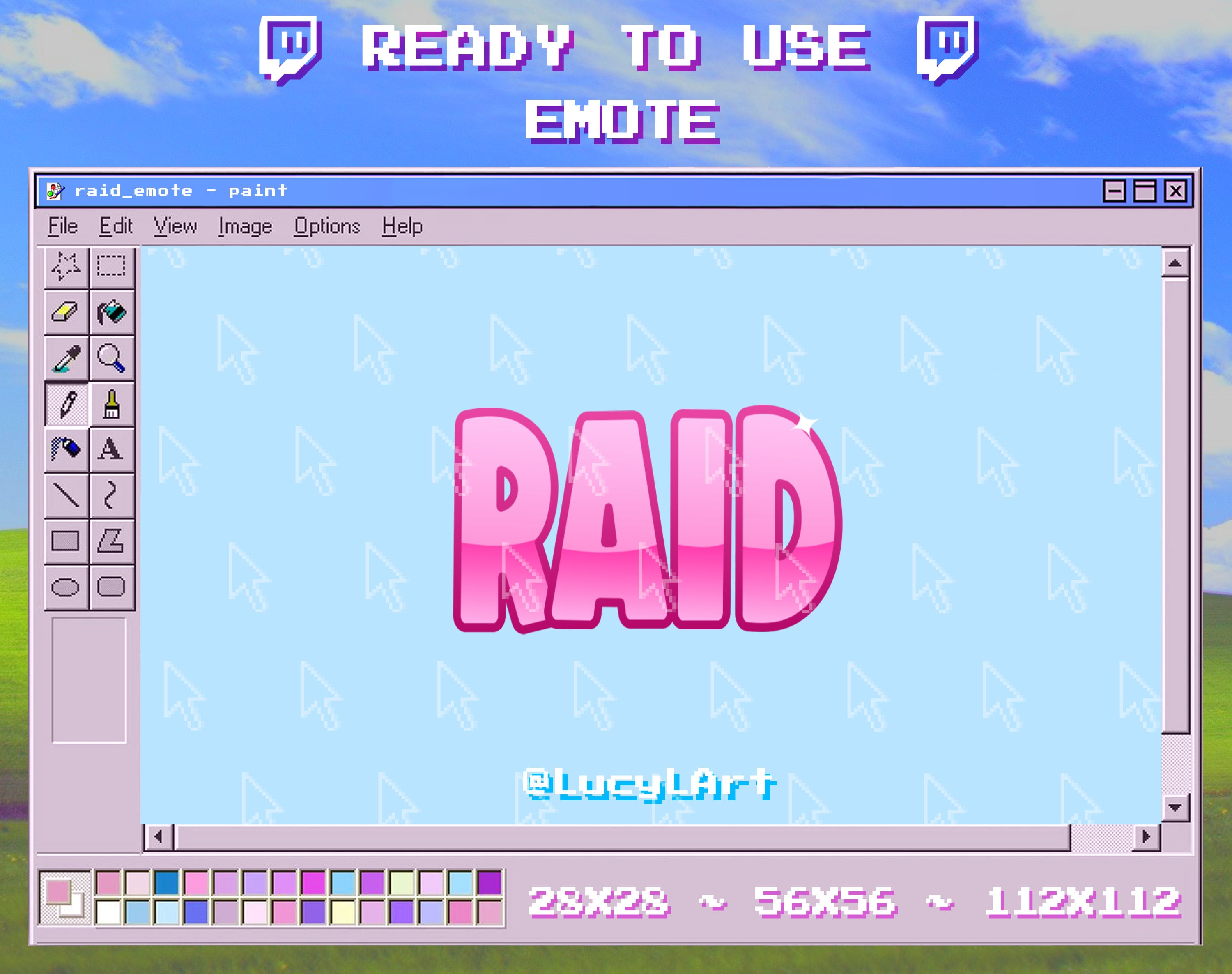 Twitch Emote / Text Emote/ Cute - Raid / Streamer / Aesthetic / Twitch ...