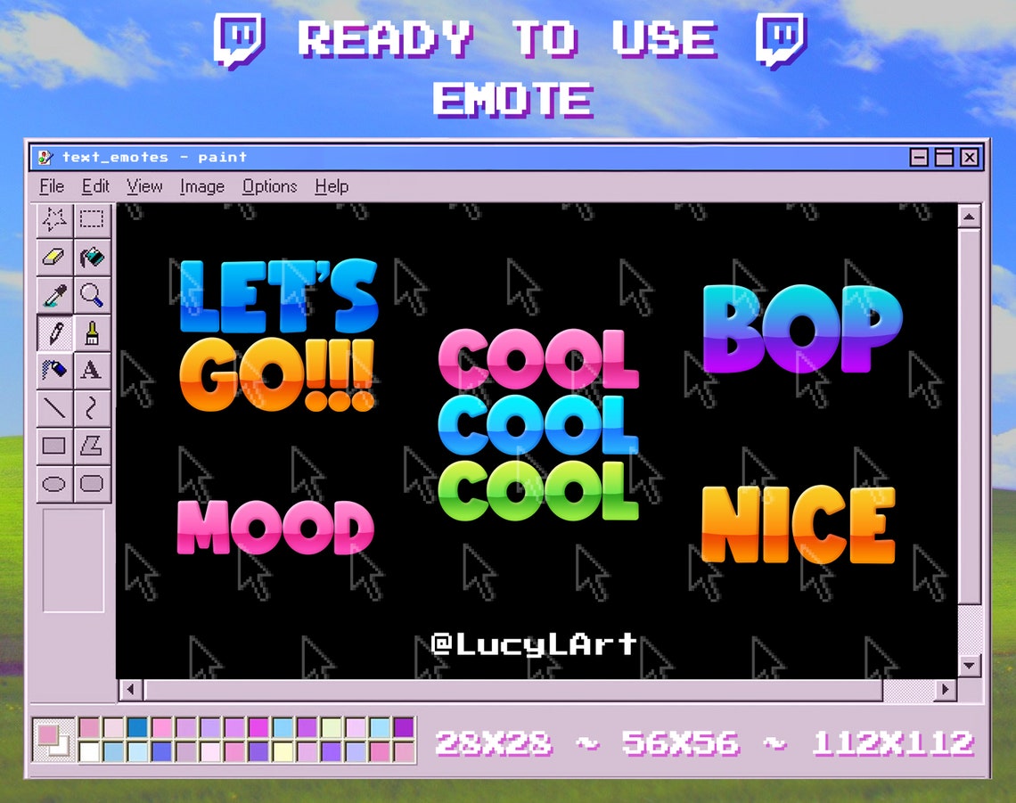 Twitch Emote / Text Emote/ BOP / Streamer / Aesthetic / Twitch / Pink ...