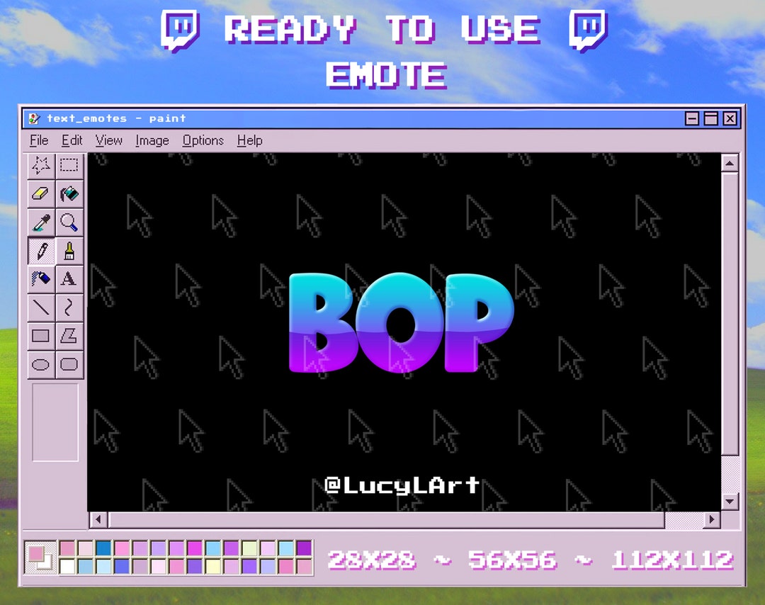 Twitch Emote / Text Emote/ BOP / Streamer / Aesthetic / Twitch / Pink ...