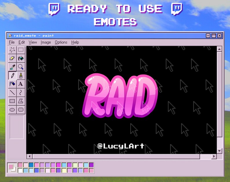 Twitch Emote / Text Emote / RAID / Streamer / Aesthetic / Twitch ...