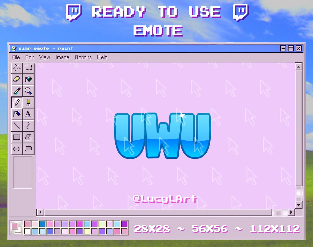 Twitch Emote / Text Emote/ Cute - Uwu / Streamer / Aesthetic / Twitch ...