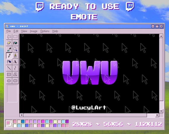 Twitch UWU Emote / Text Emote / Streamer / Aesthetic / Twitch - Etsy