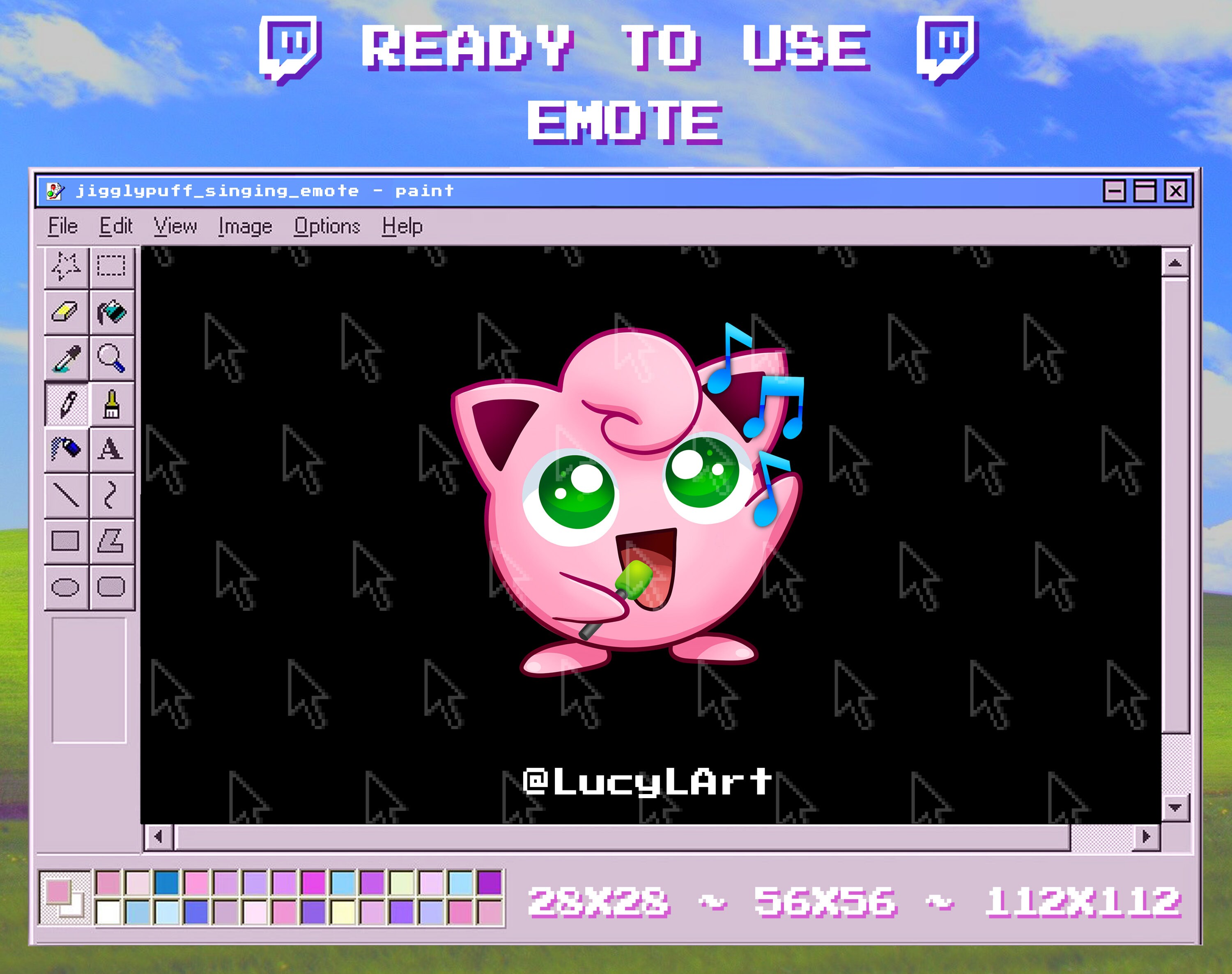 Twitch Emote / Text Emote/ Jigglypuff Singing/ Streamer / Aesthetic ...