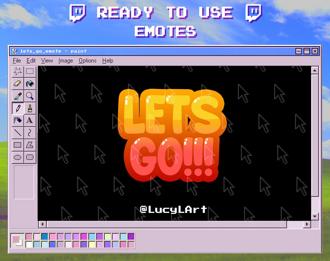 Twitch Emote / Text Emote / LETS GO / LFG / Streamer / Aesthetic ...