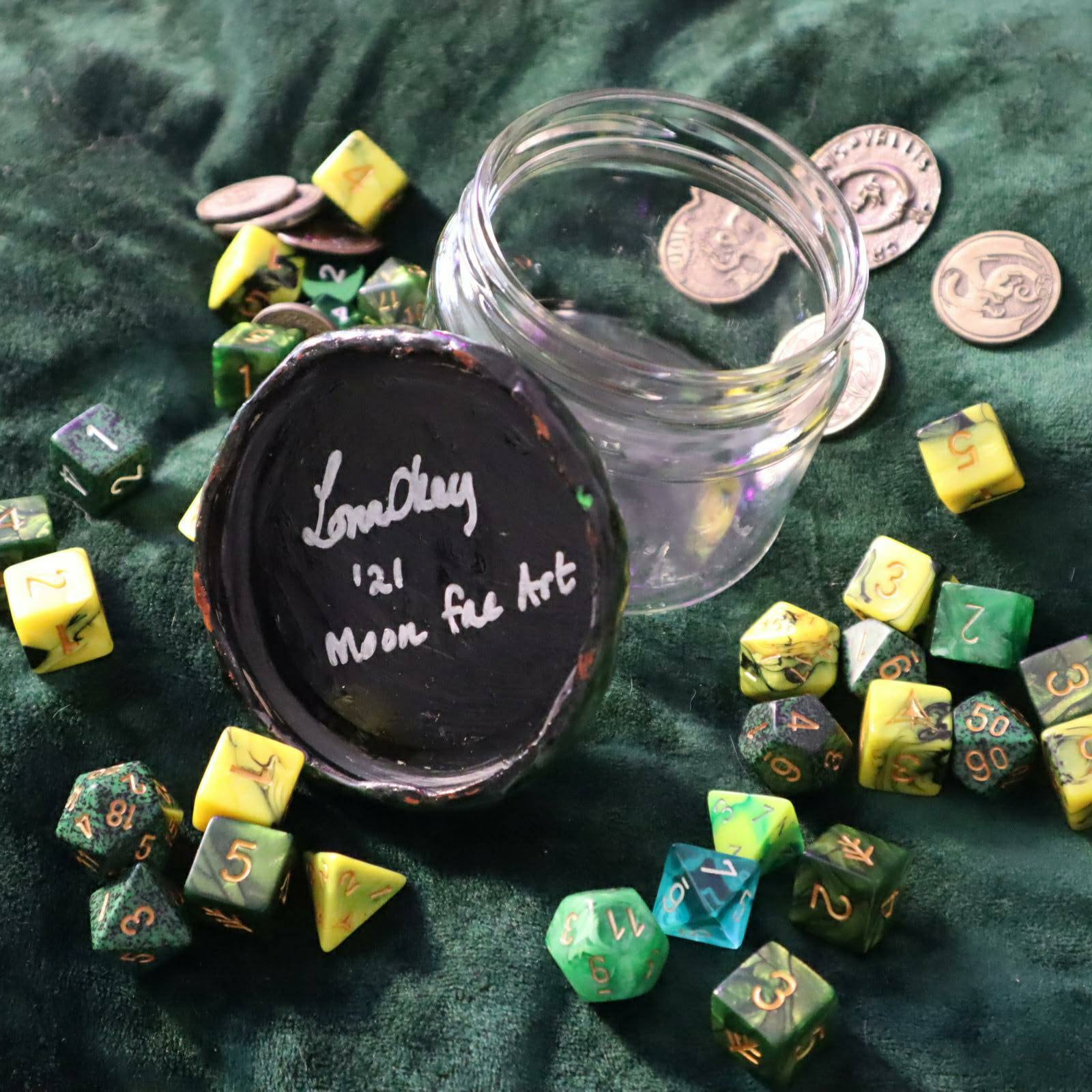 Vessels Art & Collectibles DnD art Dice guardian fantasy potion bottle ...