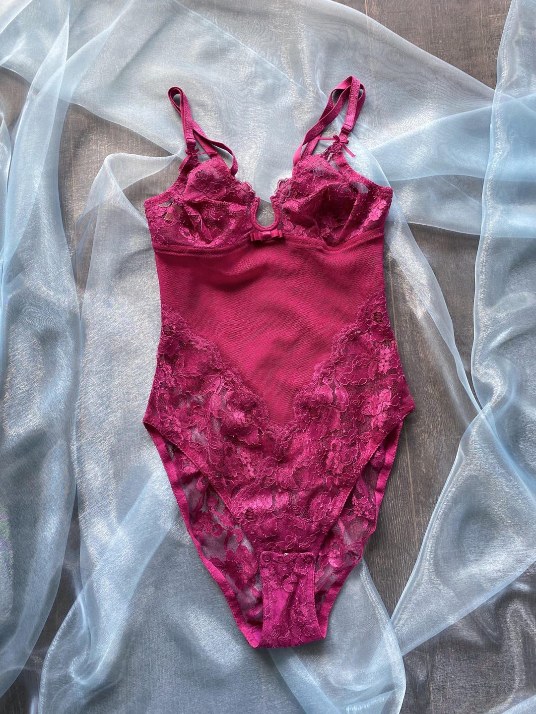 75B/C (34B/C) LA PERLA Malizia 80s/90s Vintage Lingerie Bodysuit S/M ...