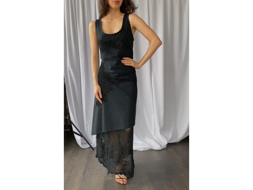 Size L/XL Early Gianni Versace 1970s/80s Rare Vintage Maxi Dress ...