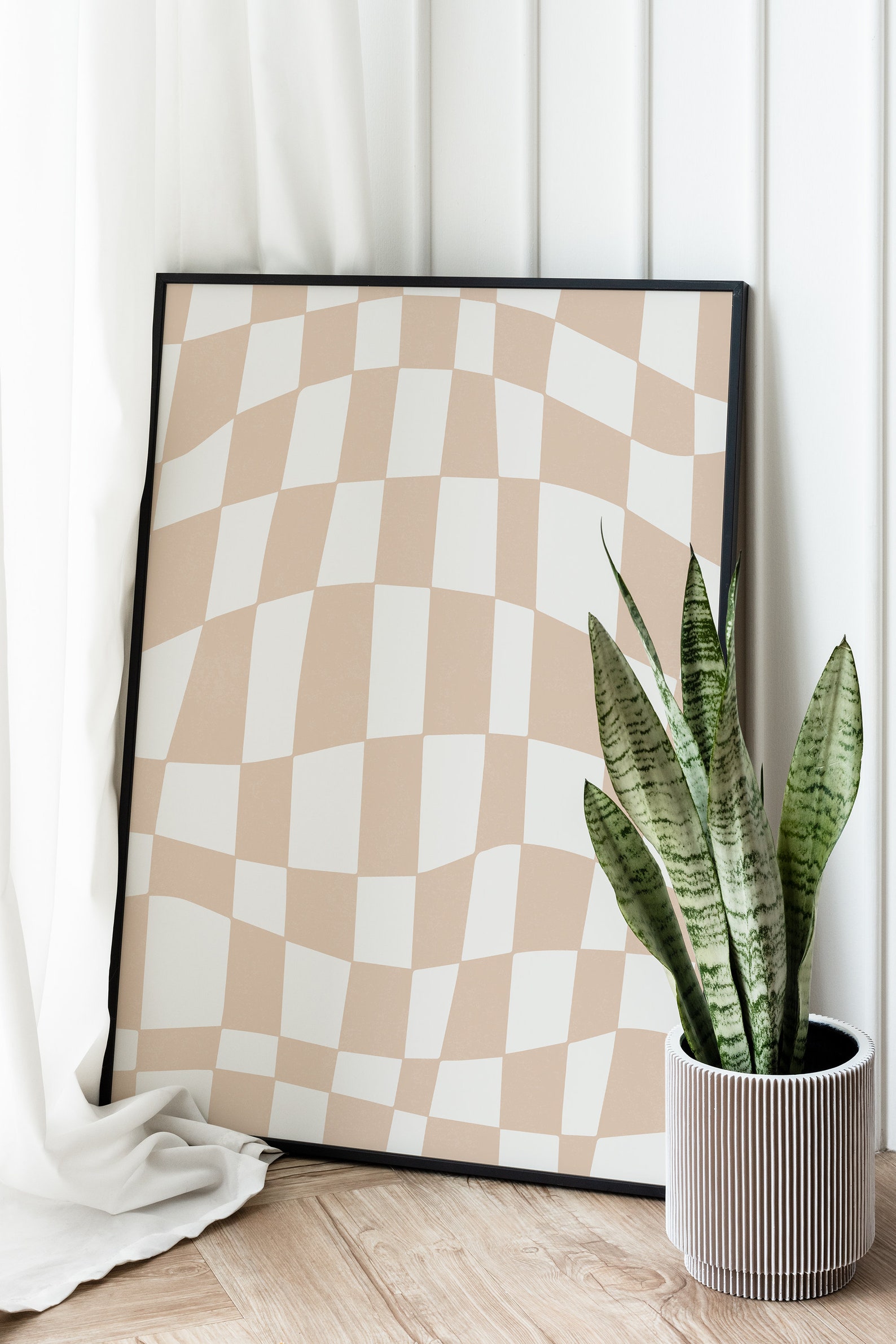 Checkered Wall Art Downloadable Retro Print Checkerboard Art - Etsy India