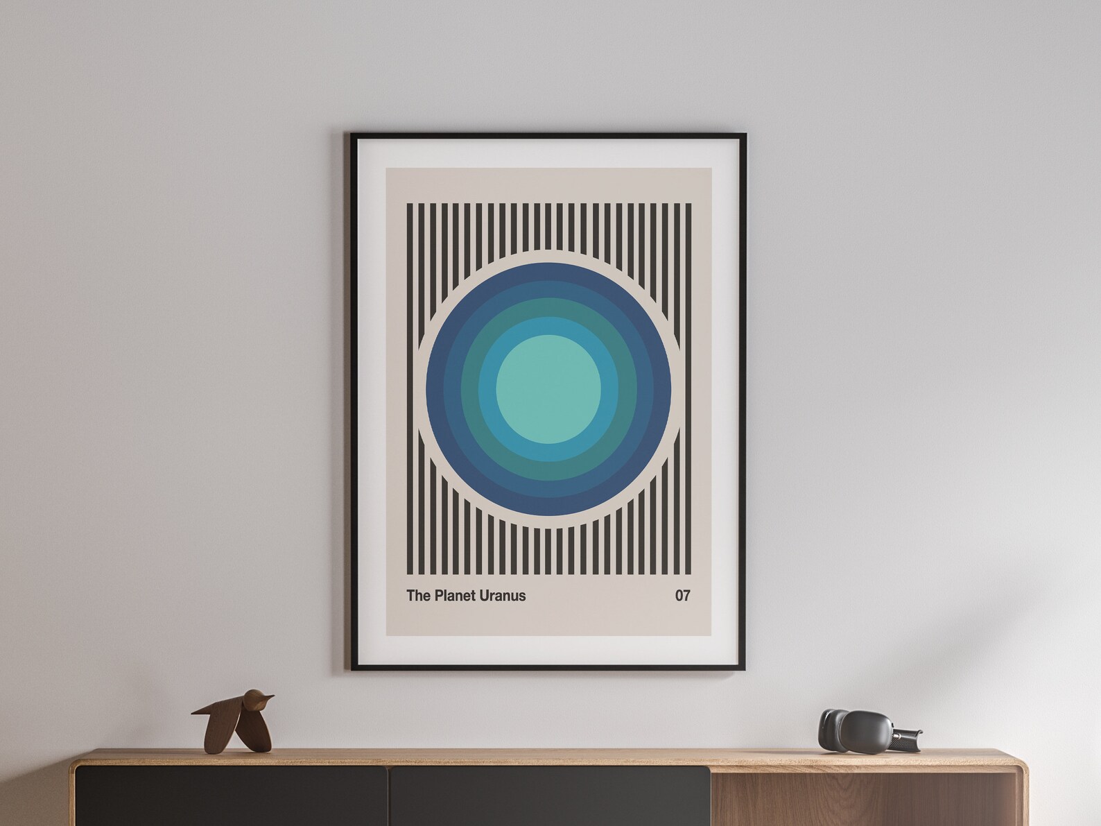 Planets Poster Set of 4 Gas Giants Bauhaus Living Room Art - Etsy