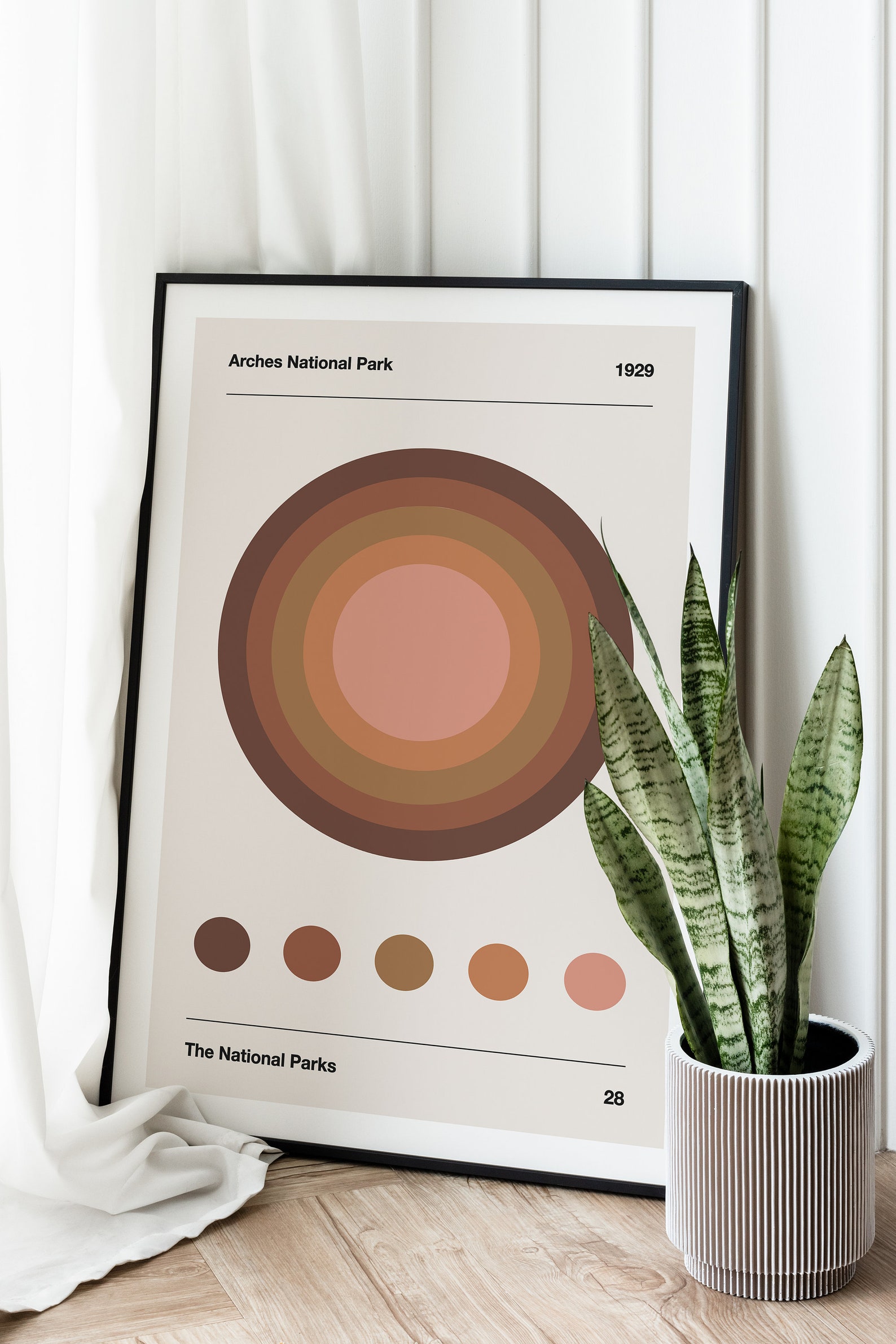 Mid Century Modern Arches National Park Poster, Downloadable Art Prints ...