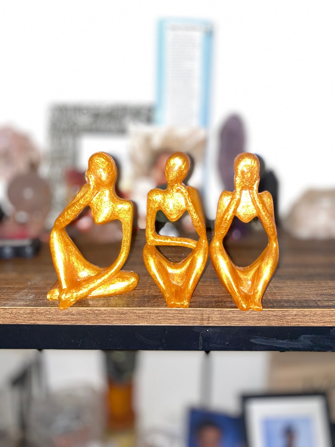 Thinking Resin Statue Set - Etsy