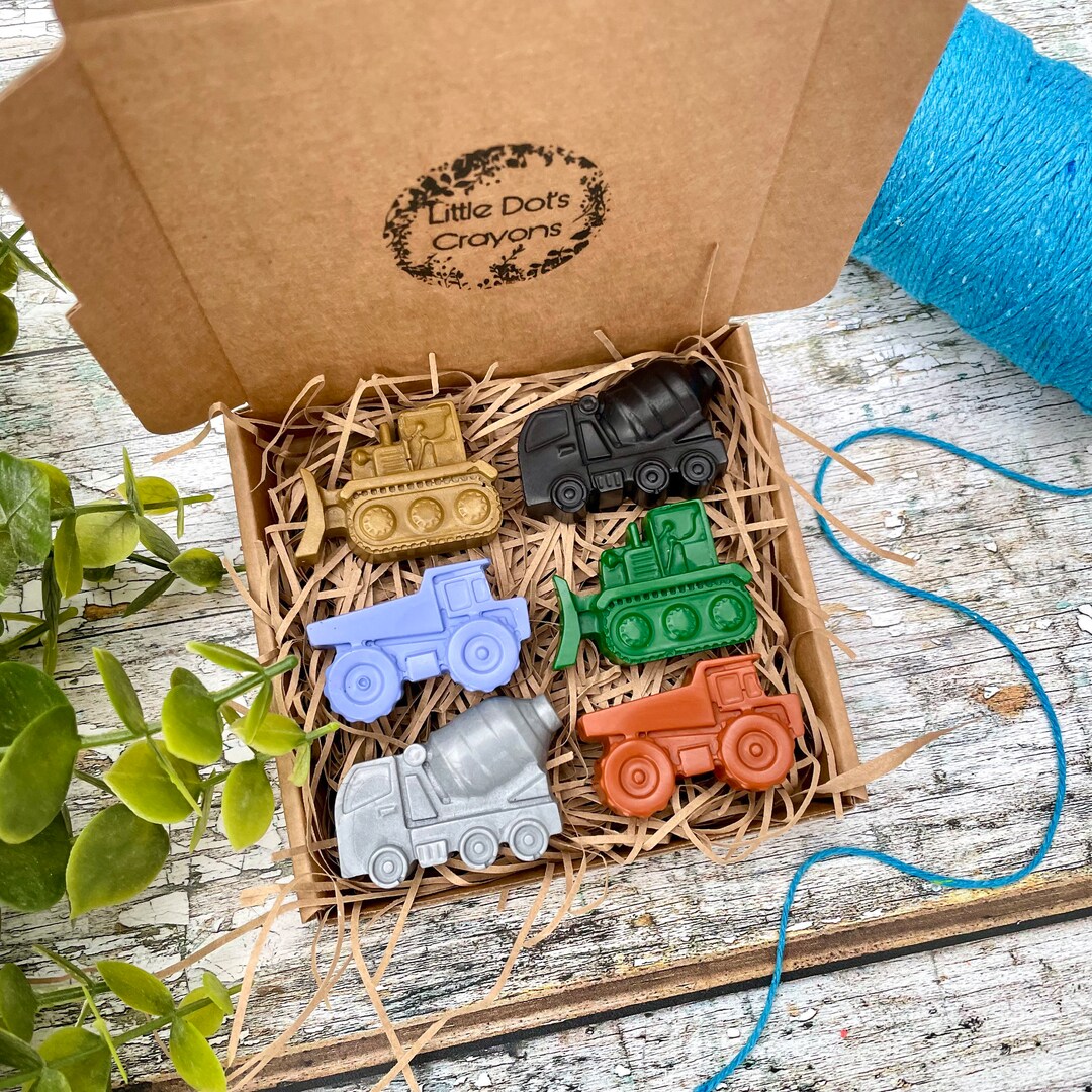 Construction Vehicle Crayons Builder Crayons Construction - Etsy
