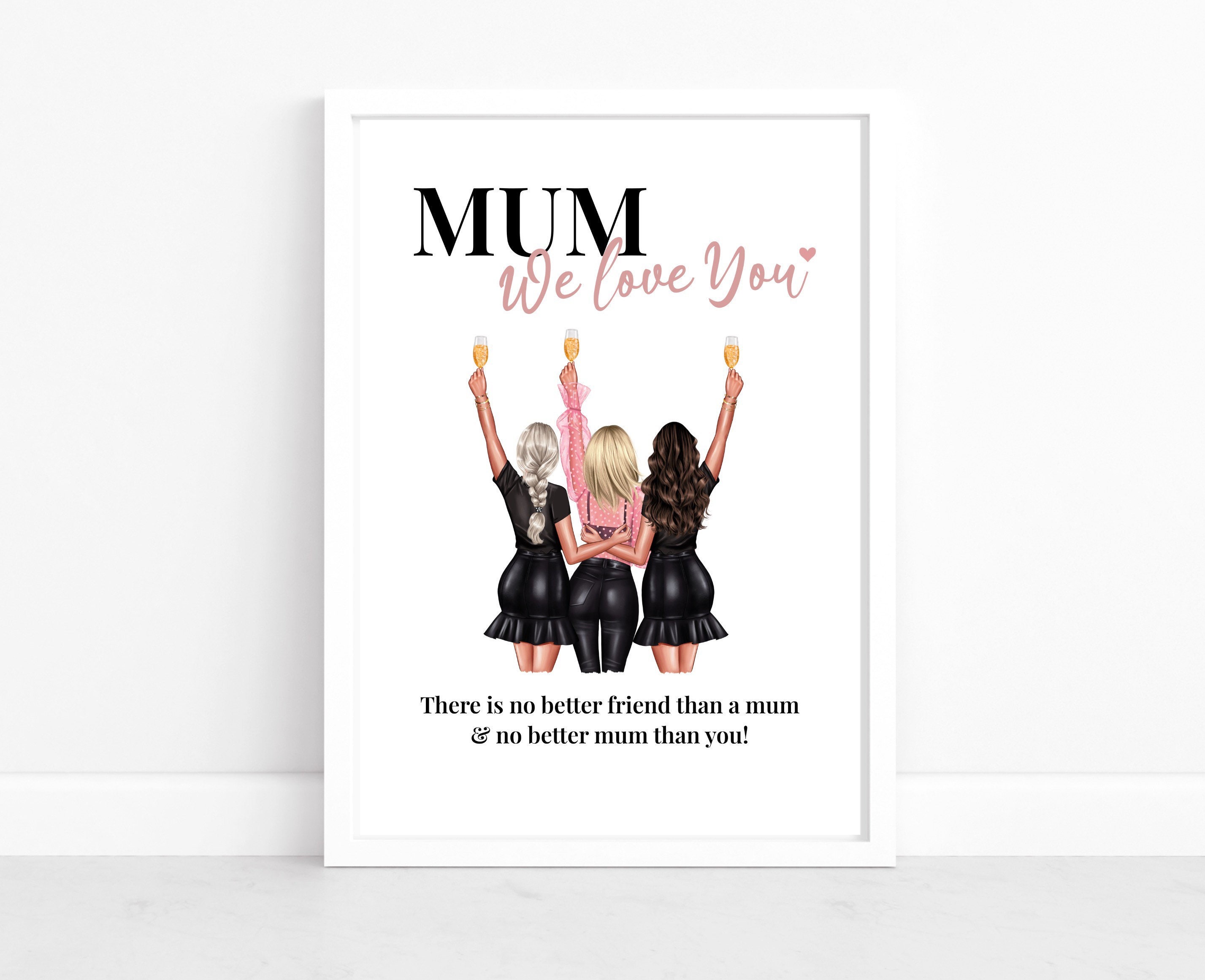 Mum Personalised Print Mum Customised Gift Mother/Mum | Etsy