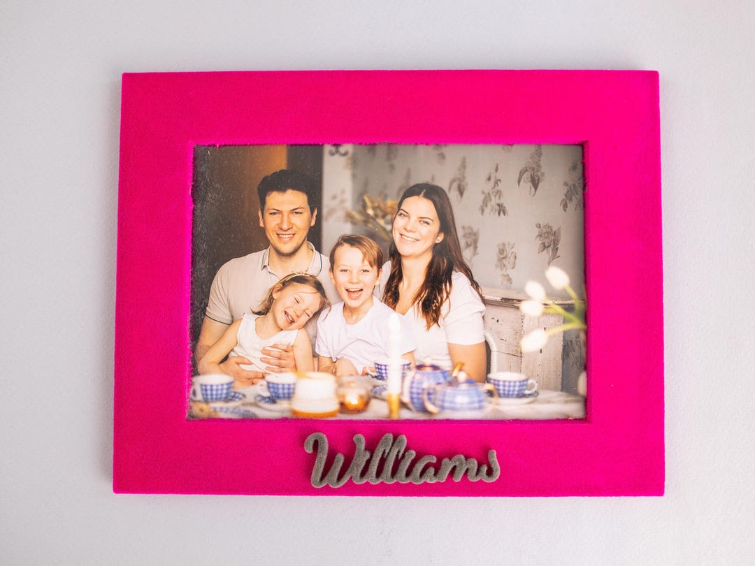 Personalized Velvet Photo Frame Vintage Vibe Home Decor Custom Picture ...