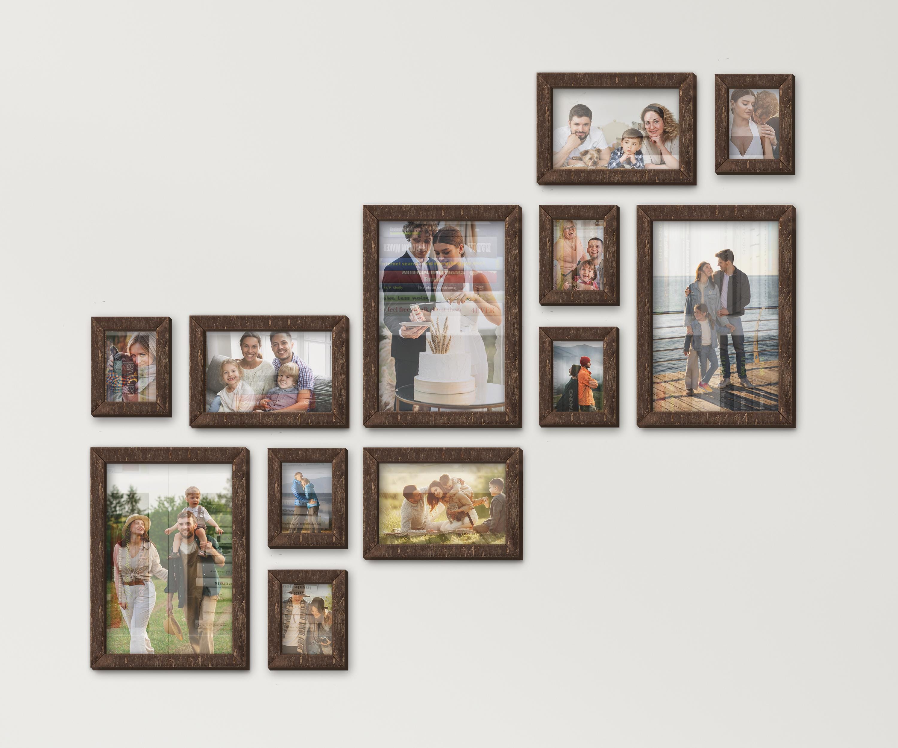 Custom Photo Frame Collage New Home Decor Gallery Wood Picture Frame ...