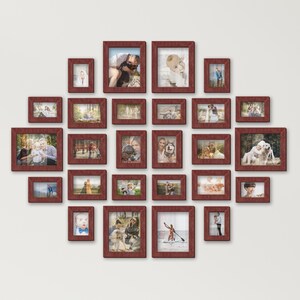 Custom Extra Large Wall Art Split Photo Frame Collage Wall Mounted Wood ...