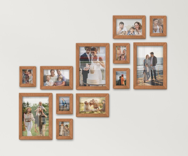 Custom Photo Frame Collage New Home Decor Gallery Wood Picture Frame ...