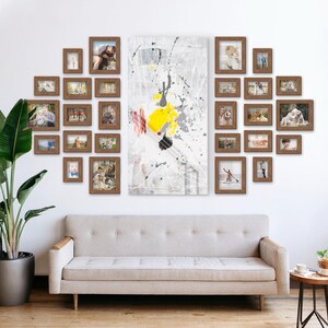 Custom Extra Large Wall Art Split Photo Frame Collage Wall Mounted Wood ...