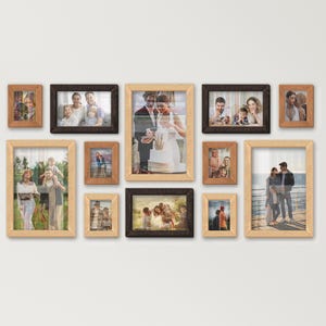 Rustic Photo Frames Wooden Picture Frame Set New Home Decor Custom ...