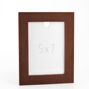 Unique Brown Velvet Photo Frame Custom Velvet Fabric Picture Frame Wall ...