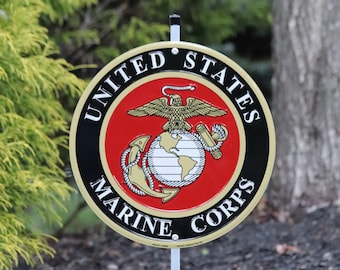 Marine Corps Sign | Etsy